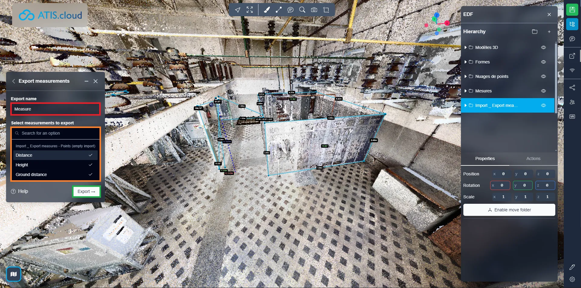 Importing/Exporting Measures | ATIS.cloud