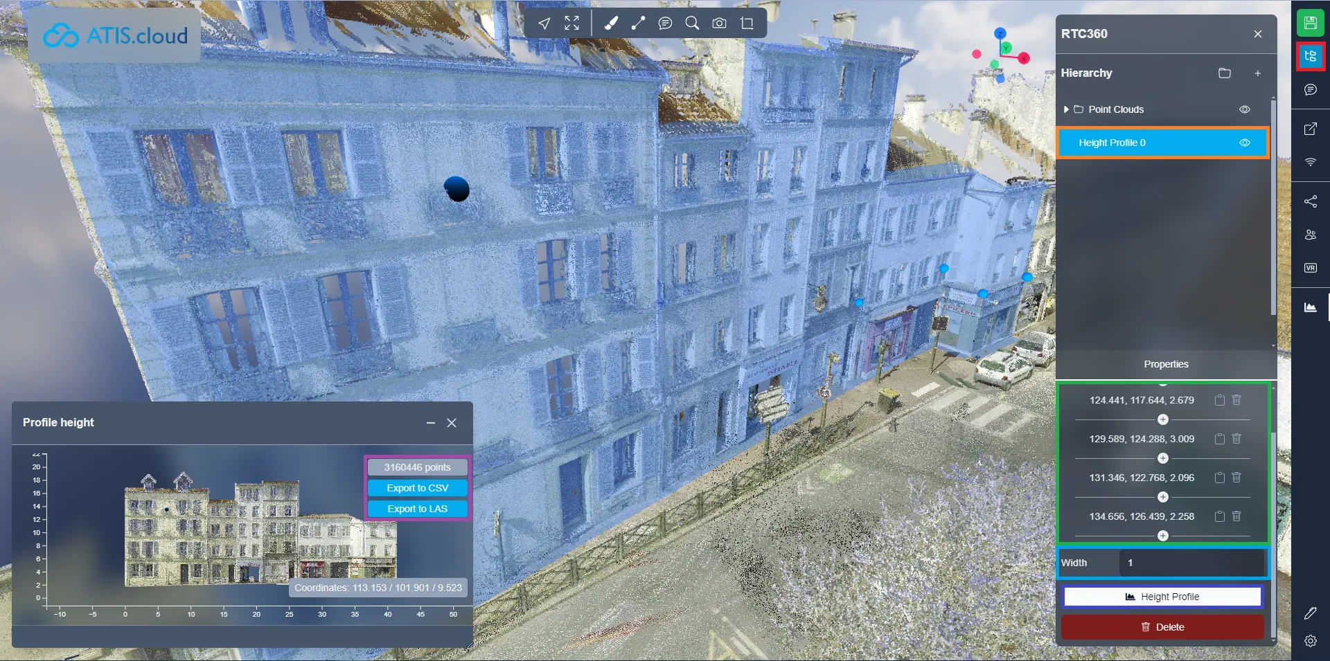 Height Profile | ATIS.cloud