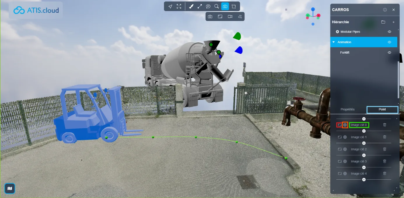 تحريك الكائن | ATIS.cloud