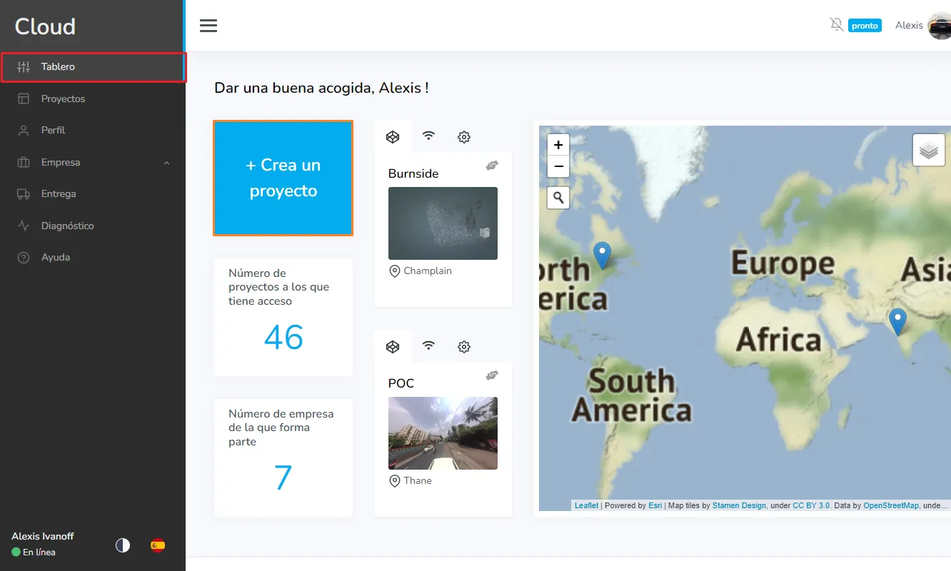 Crear un Proyecto | ATIS.cloud