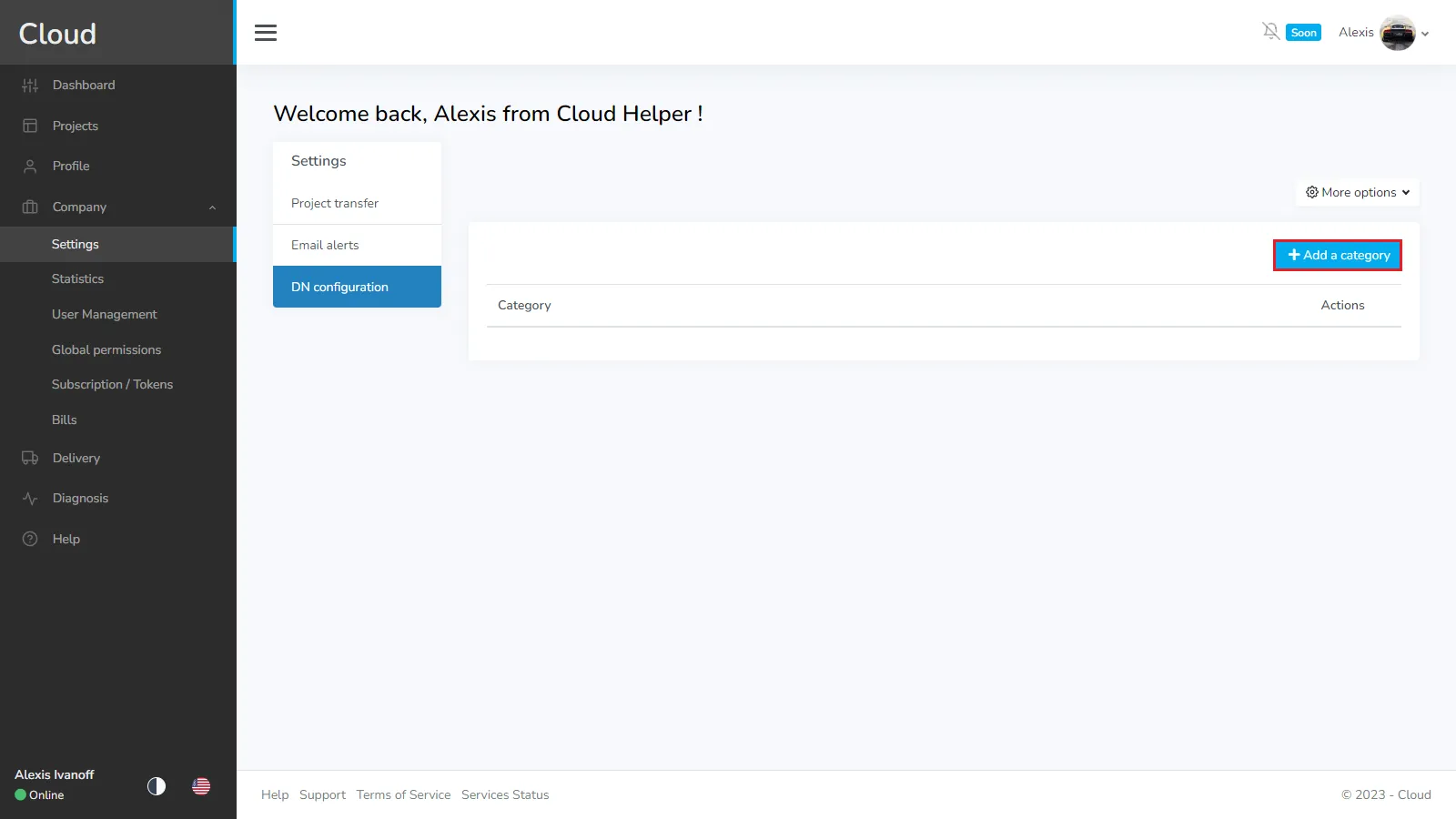 Using Delivery Note (DN) Categories | ATIS.cloud